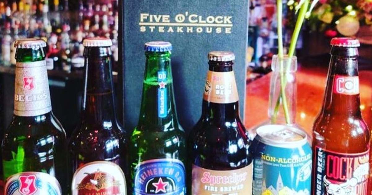 Dry January Drinks and Cocktails at Five O'Clock Steakhouse